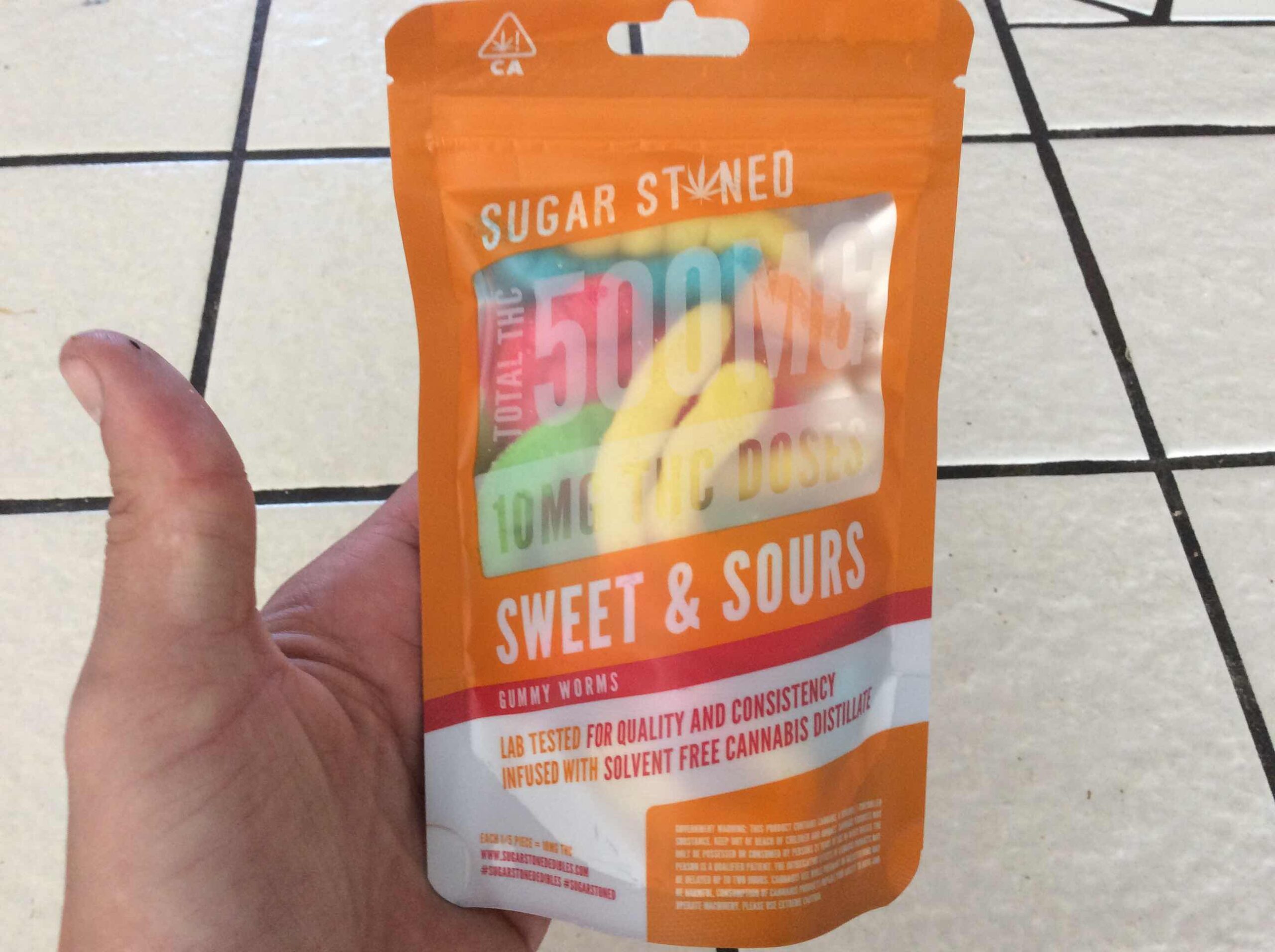 Sugar Stoned – Gummy Worms 500mg – MJ's Delivery