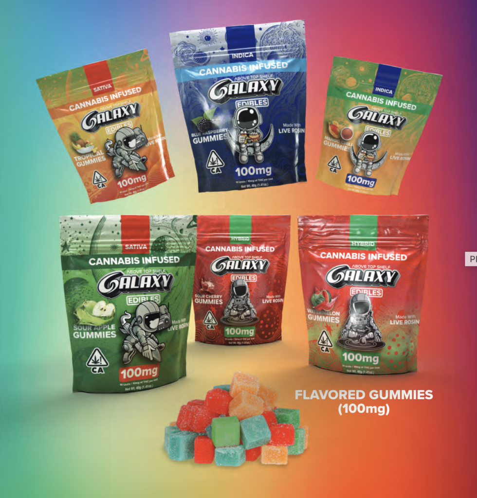 Galaxy Rosin Gummies 100mg Above Top Shelf - MJ's Delivery